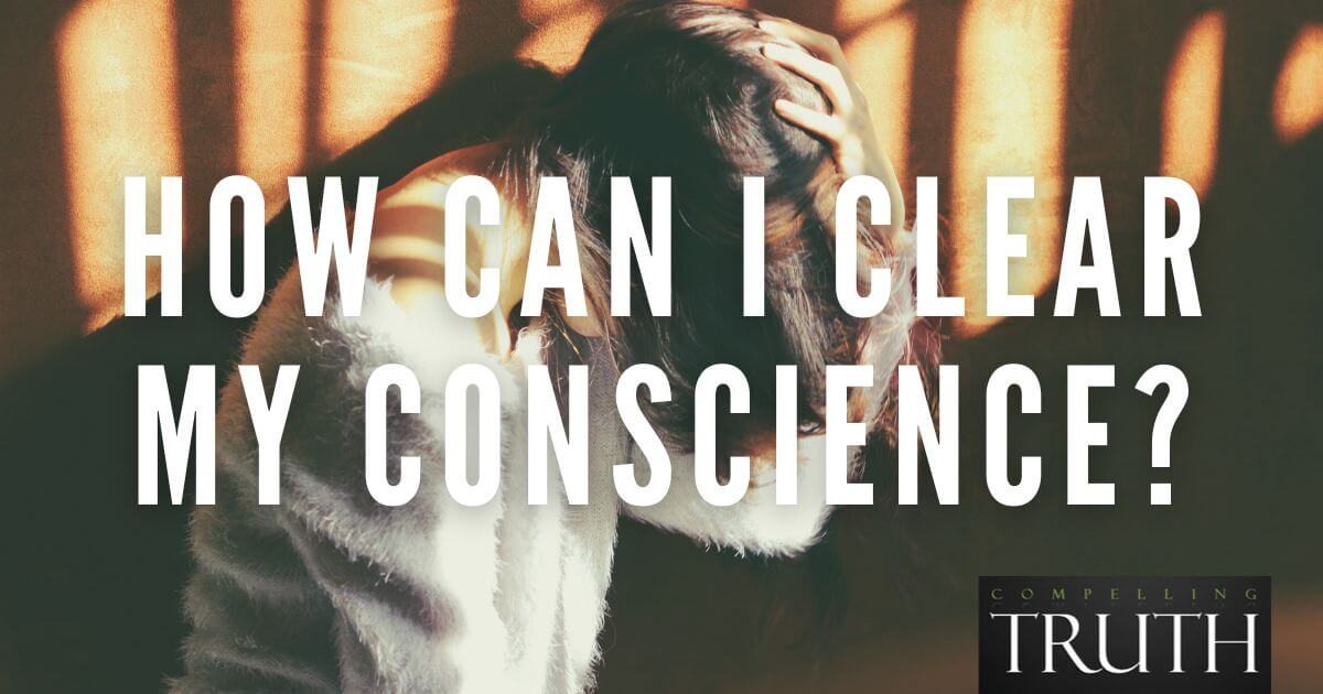 How can I clear my conscience?