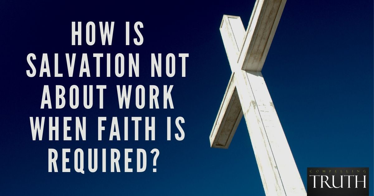 How is salvation not about work when faith is required? Isn't faith a work?