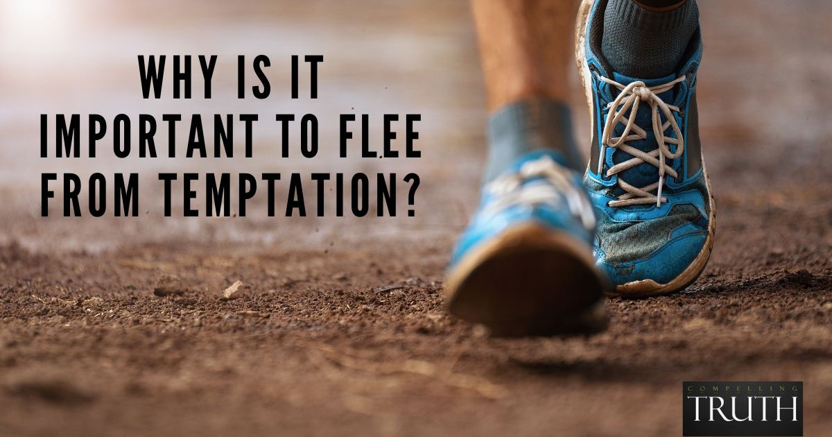 Why is it important to flee from temptation?