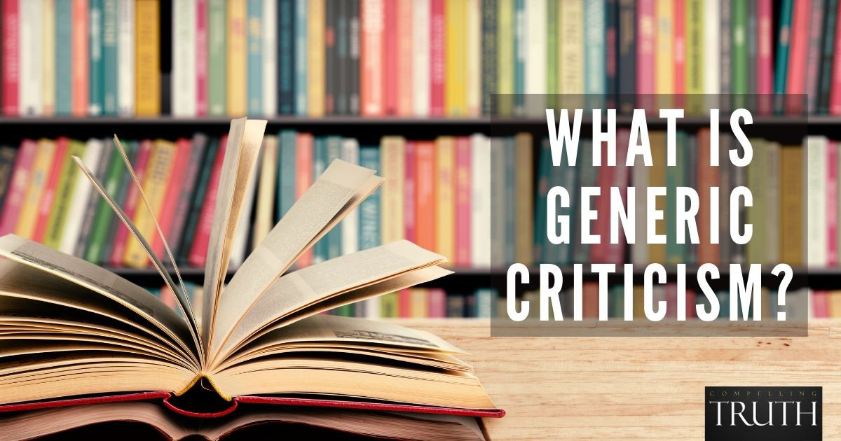 Generic criticism — What is it?