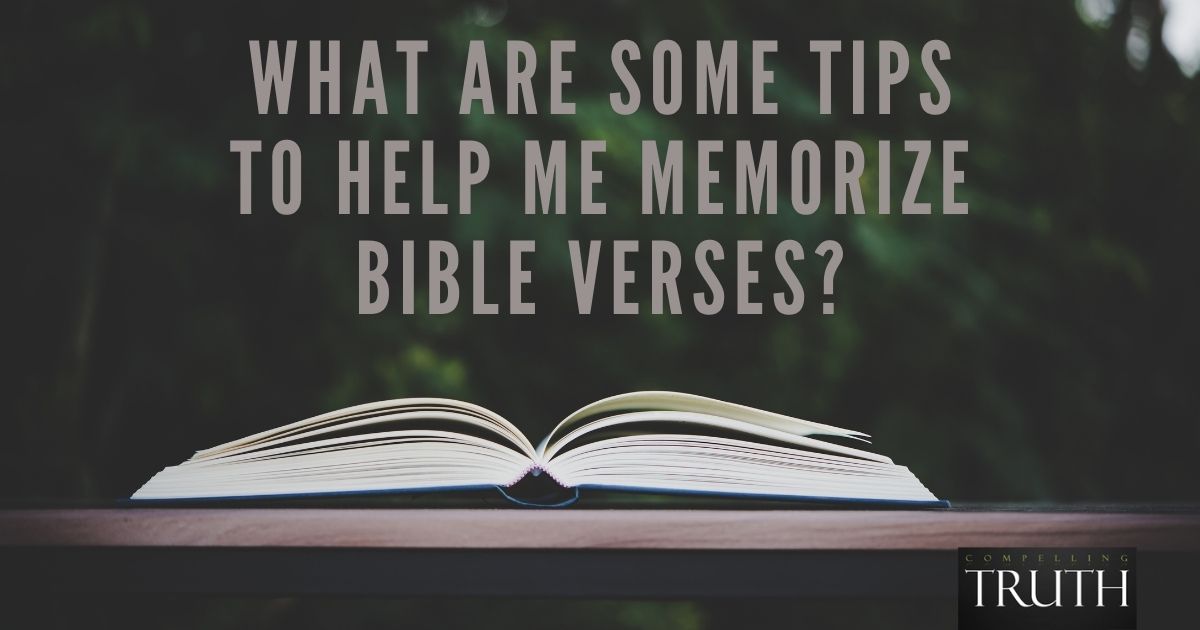 What are some tips to help me memorize Bible verses?