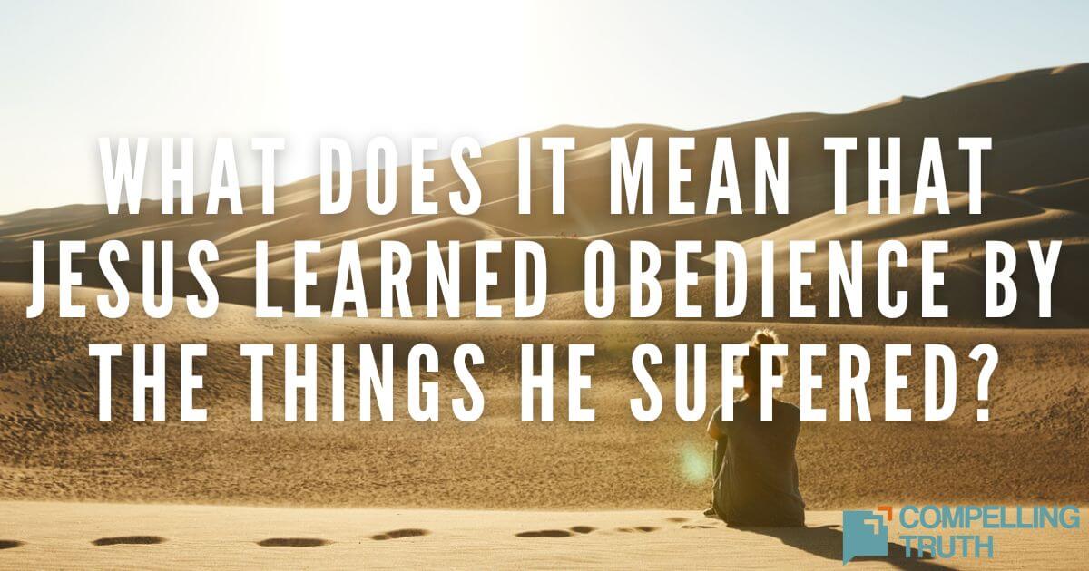What does it mean that Jesus learned obedience by the things He ...